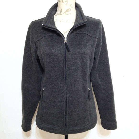 Lucy | Tops | Lucy Full Zip Front Dark Gray Polyester Jacket L | Poshmark